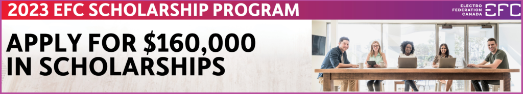 2023 EFC Scholarship Program Winners | Electro Federation Canada